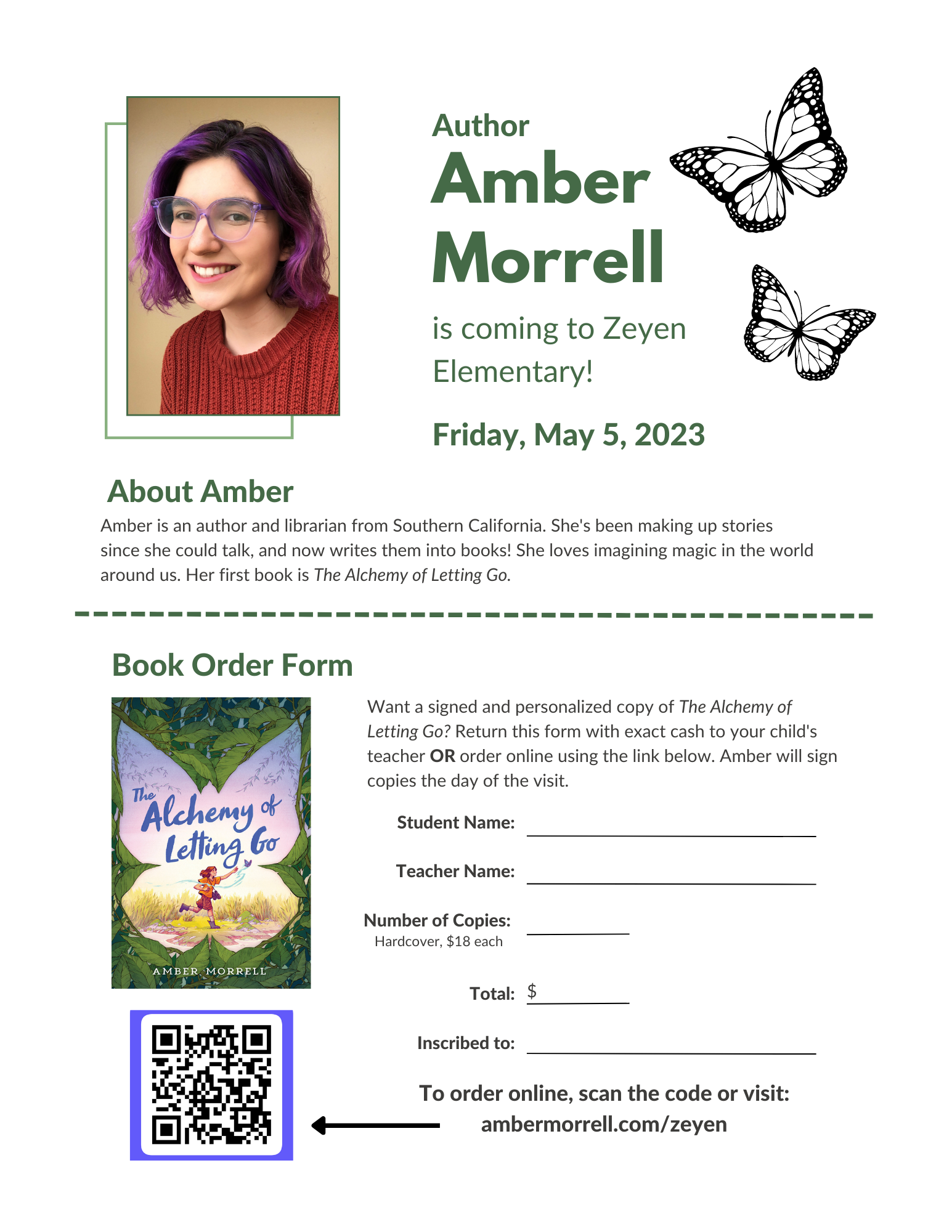 Zeyen Elementary Author Visit - Amber Morrell